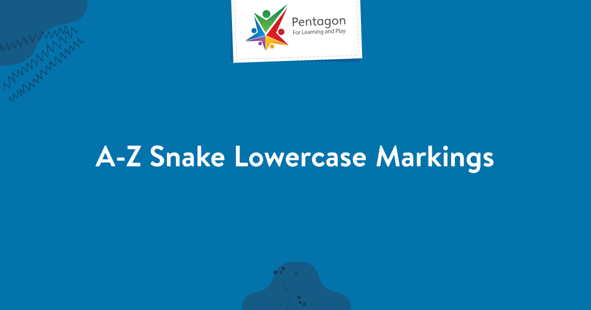 A-Z Snake Lowercase Markings | Pentagon Play