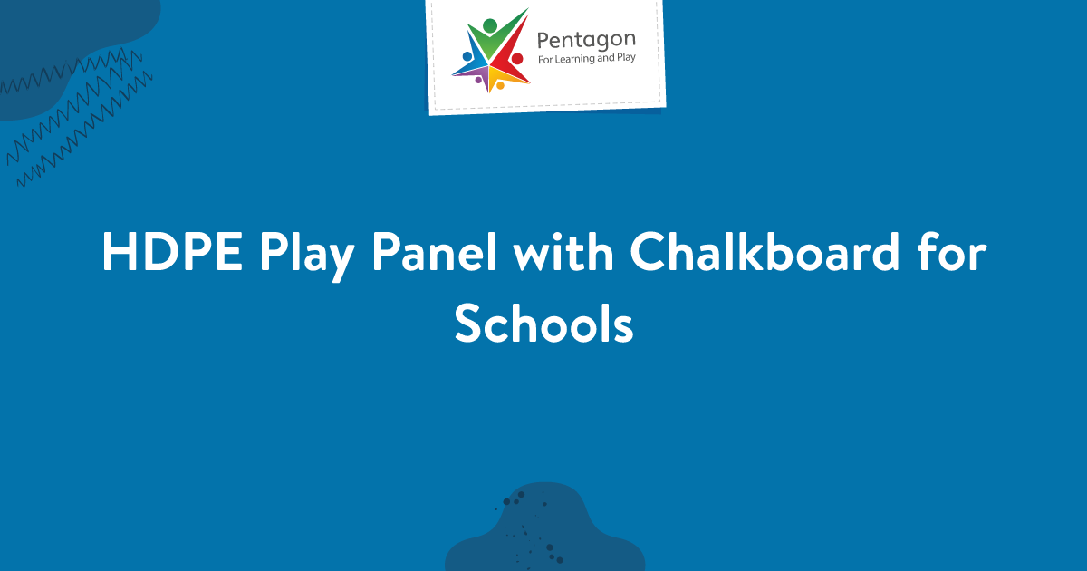 HDPE Play Panel with Chalkboard for Schools | Pentagon Play