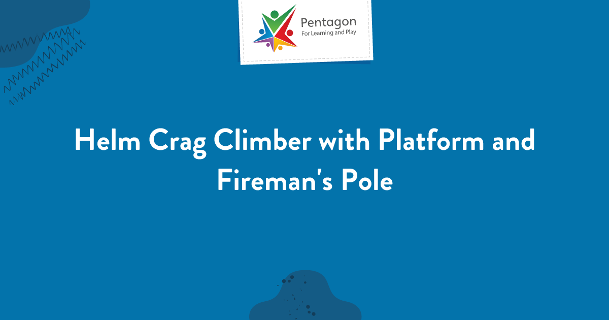 Helm Crag Climber with Platform and Fireman's Pole | Pentagon Play