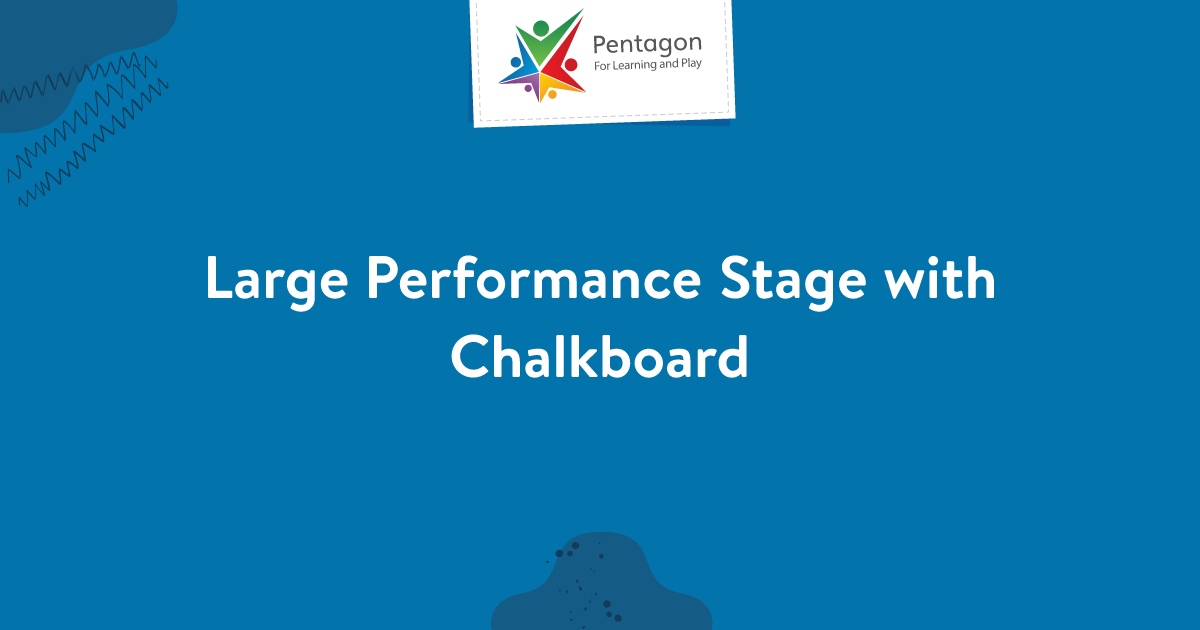 Large Performance Stage with Chalkboard | Pentagon Play