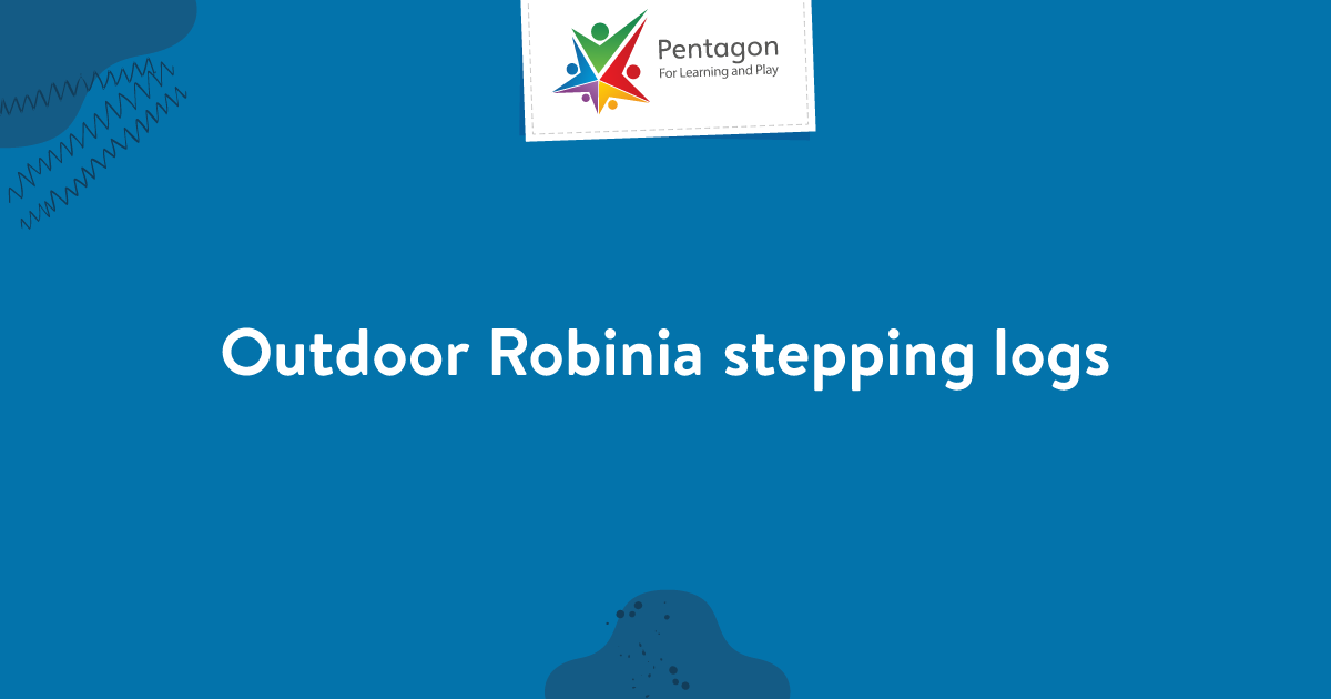 Outdoor Robinia stepping logs | Pentagon Play