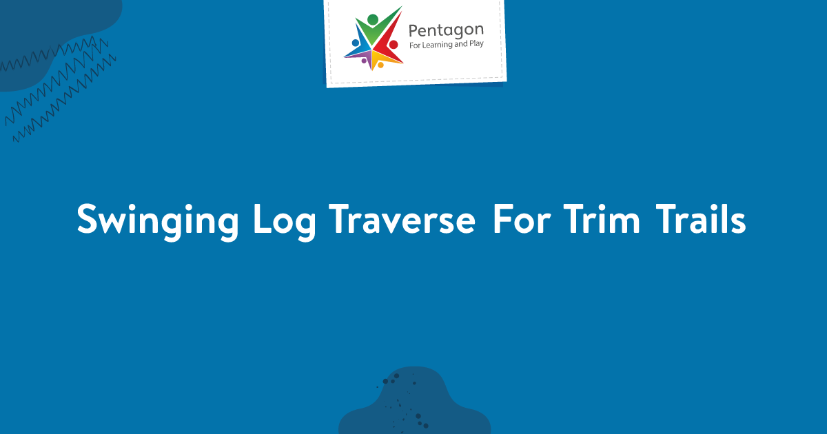 Swinging Log Traverse For Trim Trails | Pentagon Play