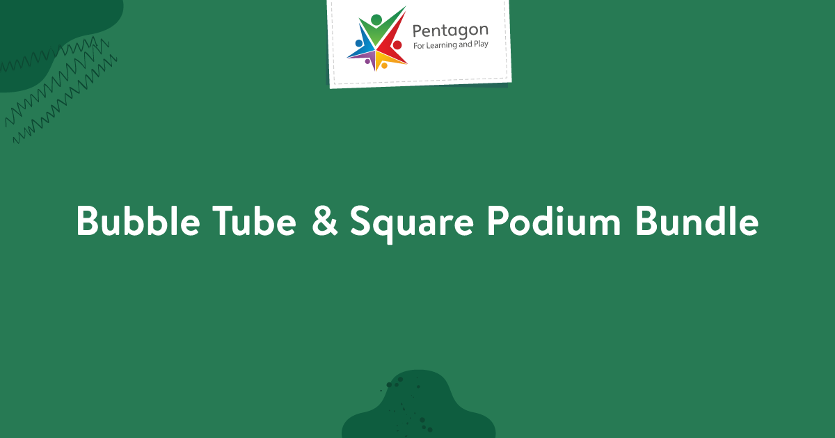 Bubble Tube & Square Podium Bundle | Pentagon Play
