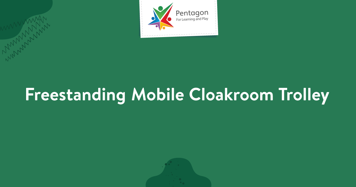 Freestanding Mobile Cloakroom Trolley | Pentagon Play